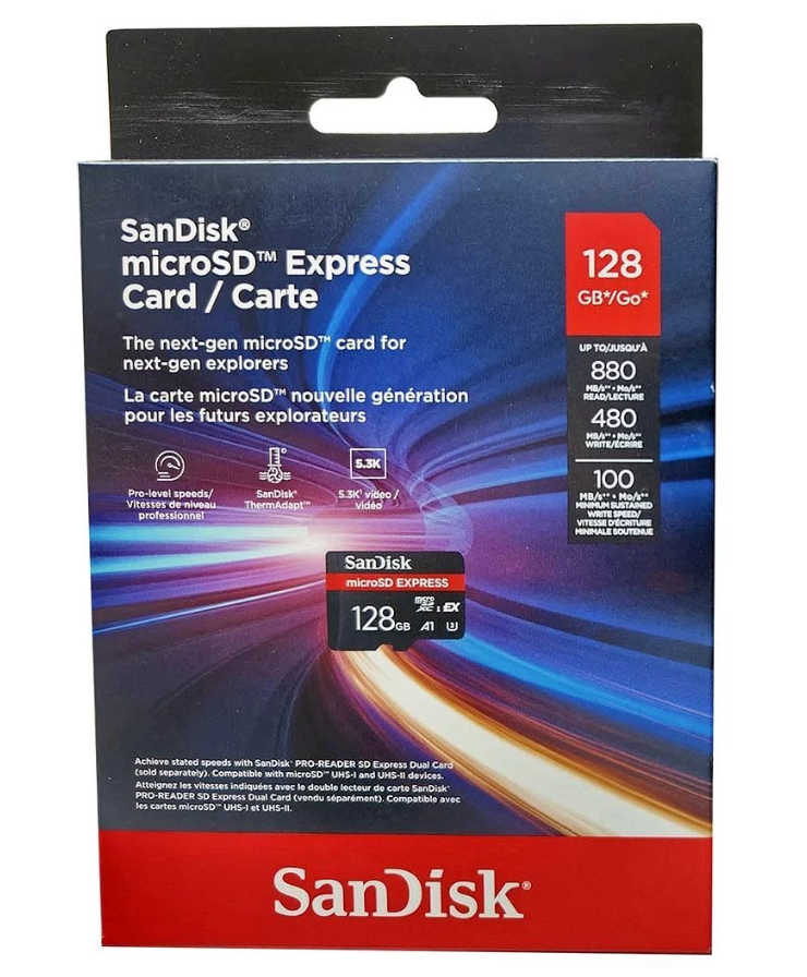 SanDisk microSD Express,880/480MB/s - 128GB | 256GB | 512GB – TechDeals ...