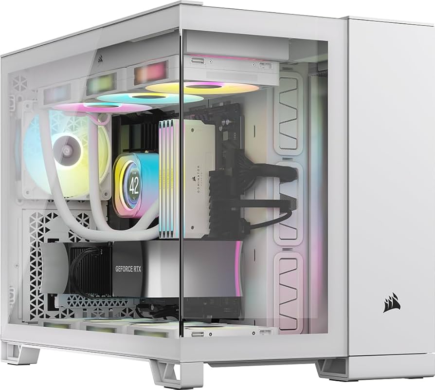 Corsair 2500X Micro ATX Dual Chamber PC Case - White – TechDeals Pte Ltd